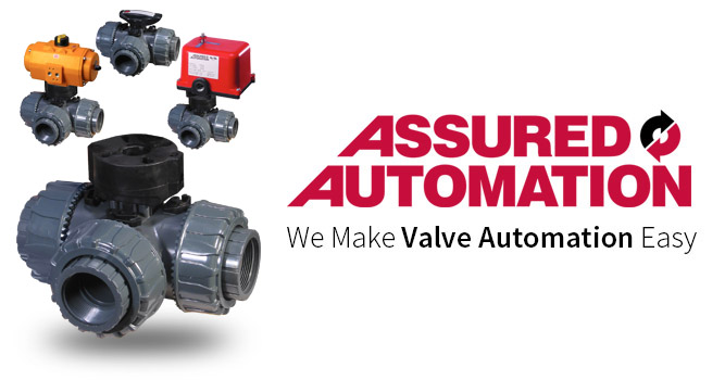 3-way PVC Ball Valves - Actuated and Manual