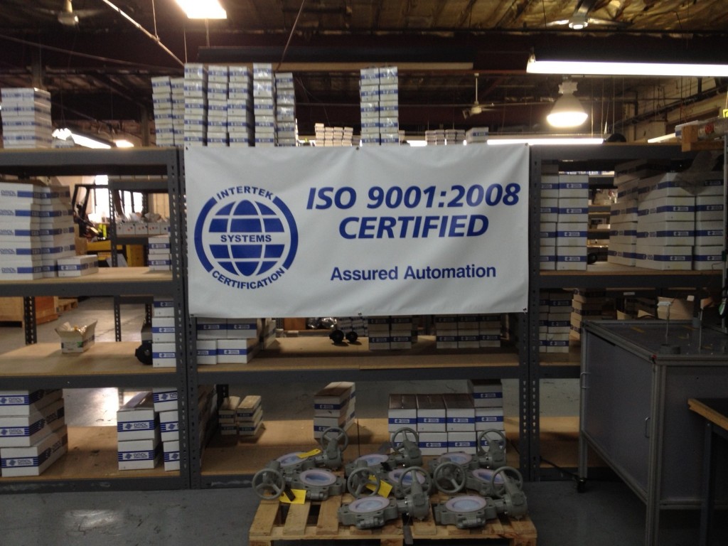 Assured Automation is ISO 9001 Certified