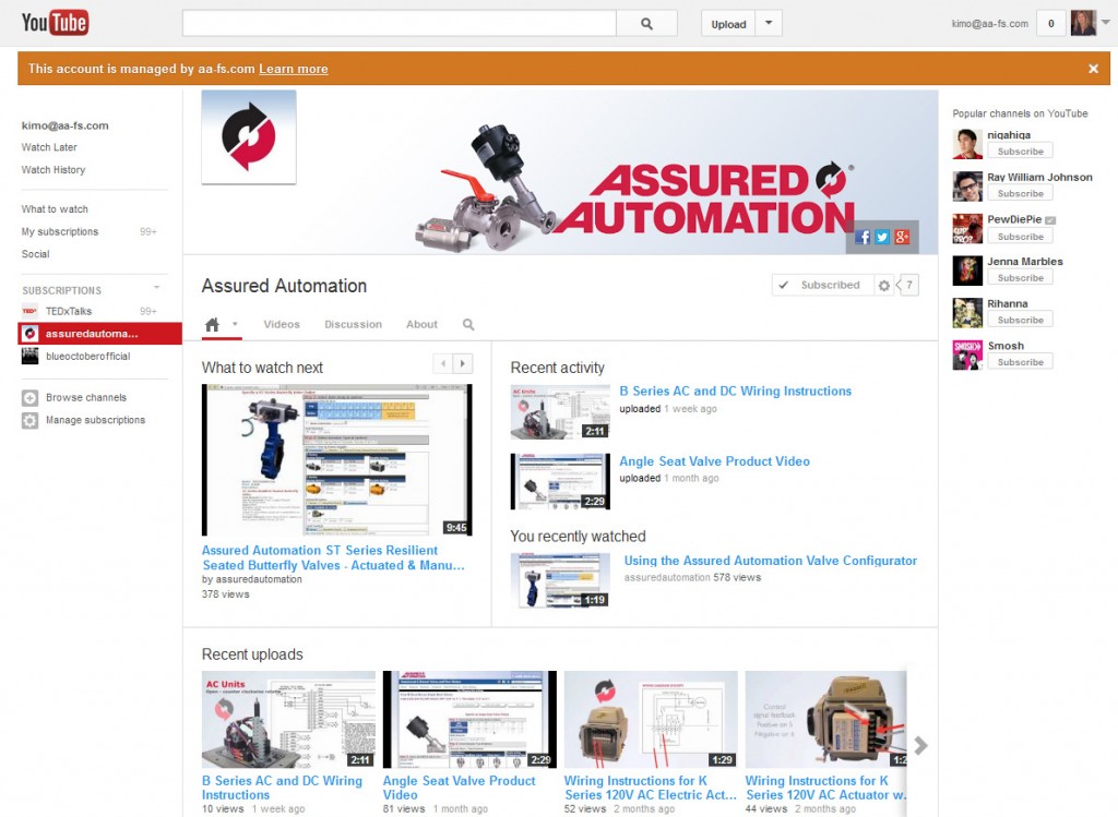Assured Automation Now on YouTube